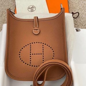 Hermes | Bags | Hermes Mini Evelyne Gold Padallium Hardware | Poshmark